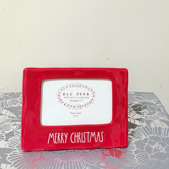 Rae Dunn | Accents | Rae Dunn By Magneta Redwhite Merry Xmas Frame ...